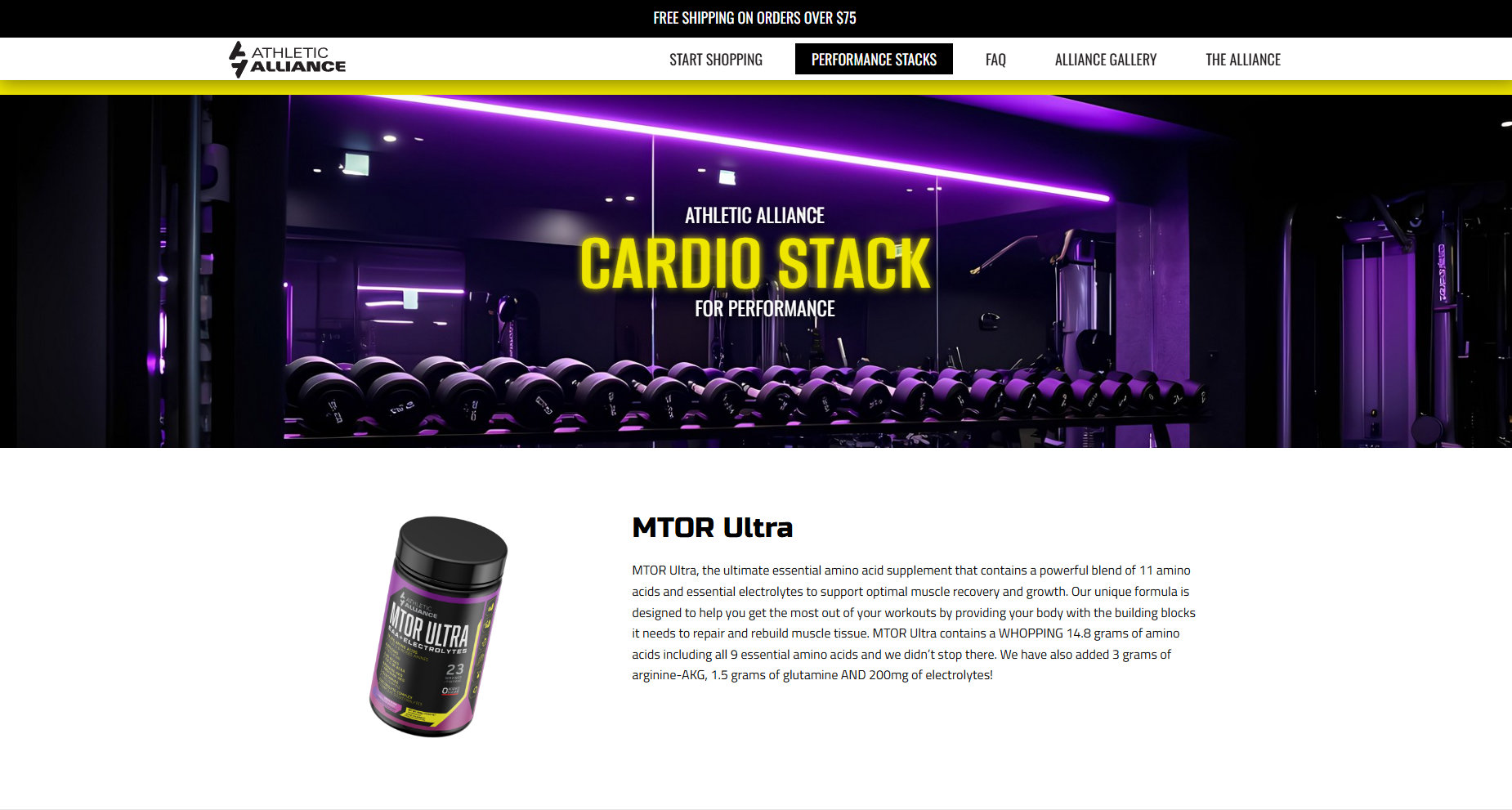 Cardio Stack | Athletic Alliance Sport Supplements